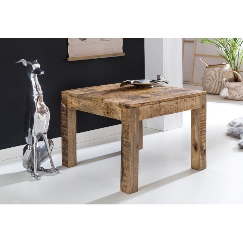 Wohnling Couchtisch 60 x 60 x 47 cm Massiv-Holz Mango Natur | Landhaus ... Wohnling Couchtisch 60 x 60 x 47 cm Massiv-Holz Mango Natur | Landhaus ...